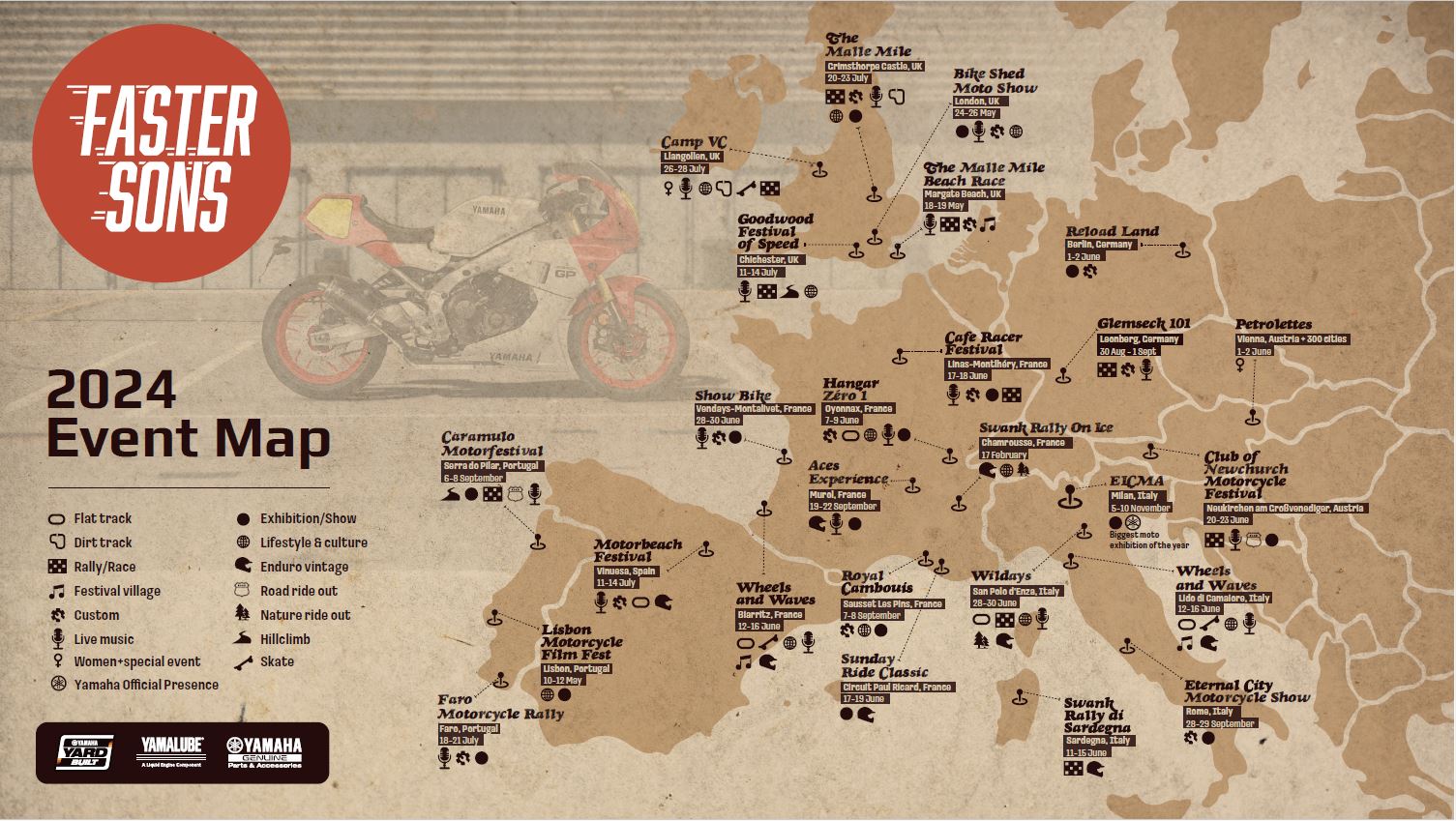 Eventos | Faster Sons | Calendario de Experiencias En Moto - Yamaha Motor